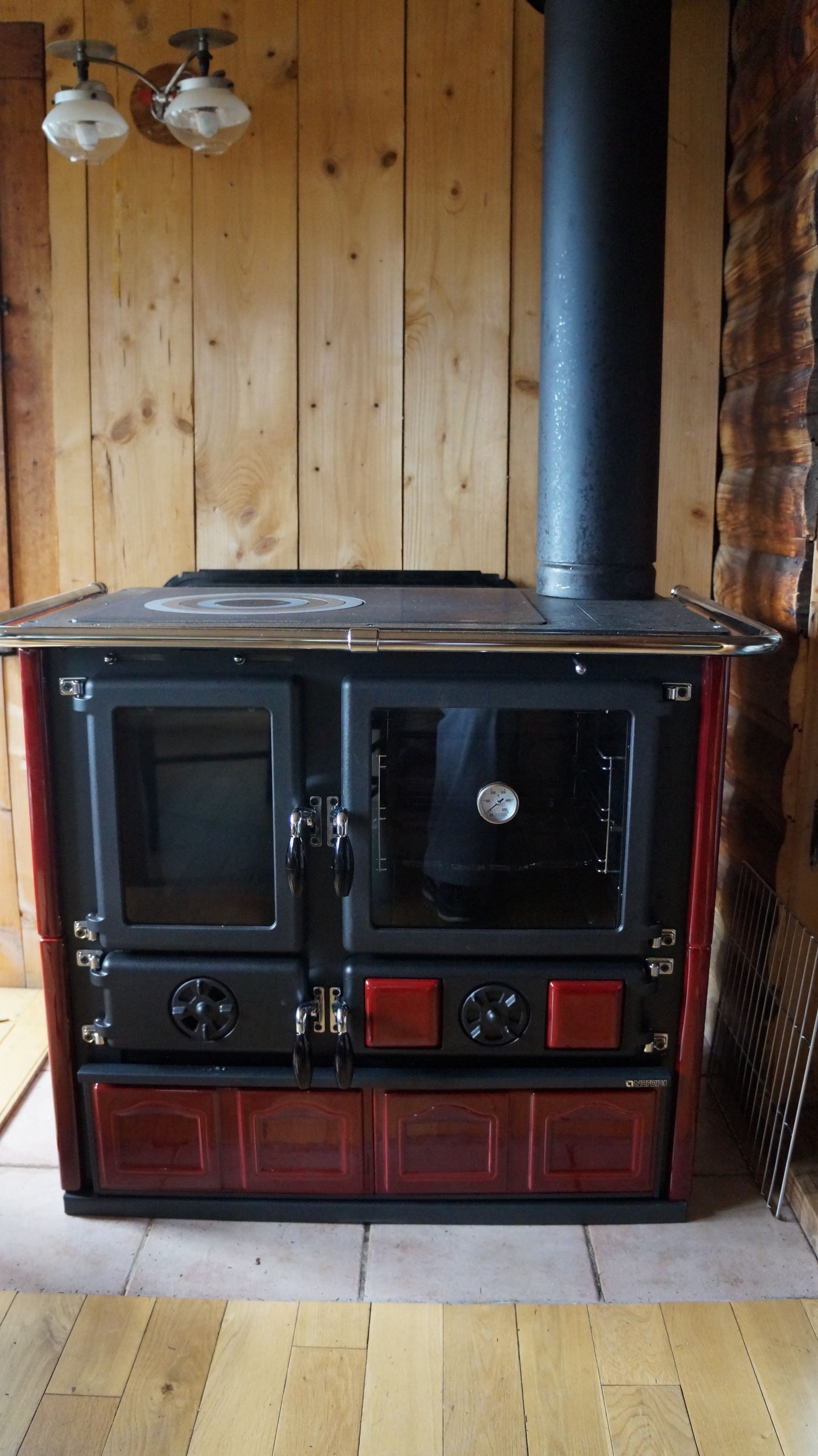 Wood Cook Stove La Nordica "Rosa Maiolica"